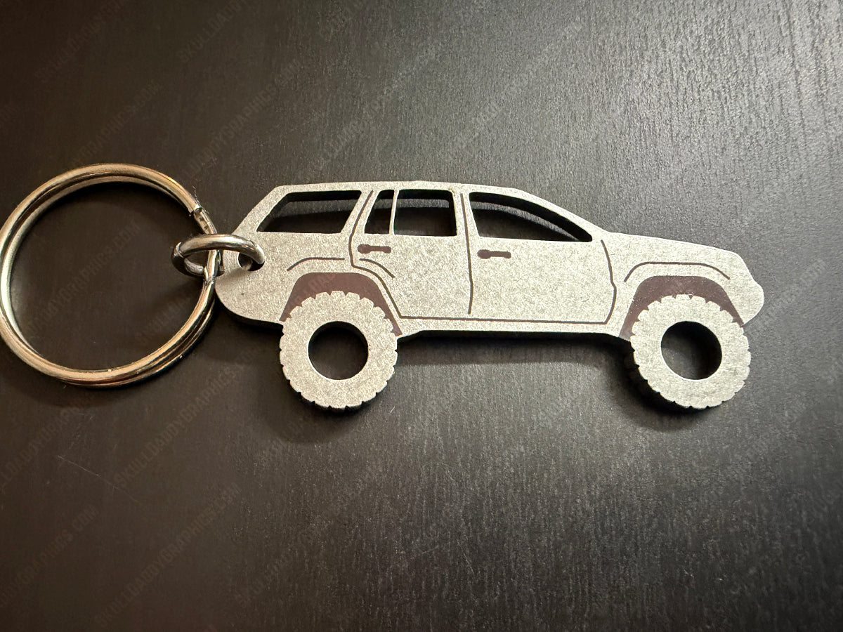 Stainless Steel Keychain to fit Jeep Cherokee WJ 1999-2004 – Skull ...